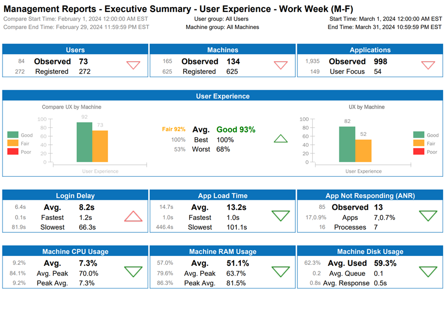 Stratusphere template for Executive Summary - User Experience report ...