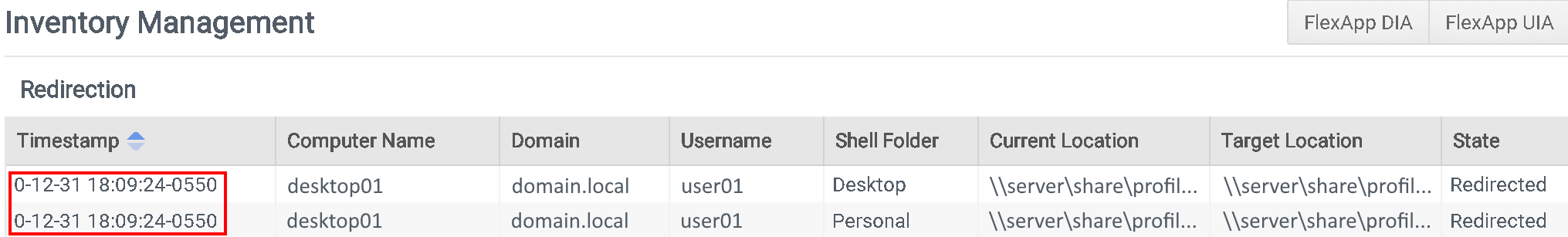 Inventory Management UI Does Not Display Correct Timestamp Format In ...