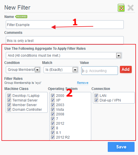 Test filters - Message box test – Liquidware Customer Support